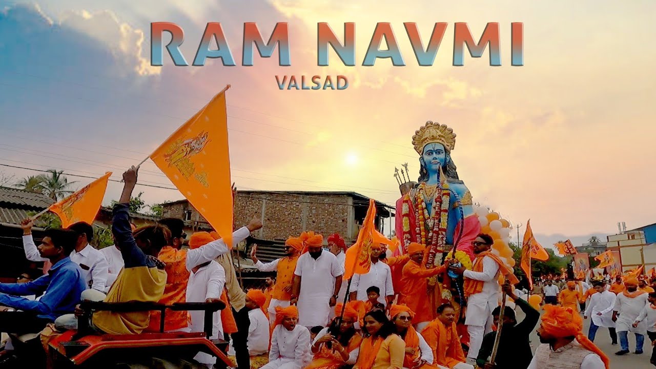 Ram navmi valsad | ram bhagwan reli in valsad 2023 | bhagwa rang |jai ...