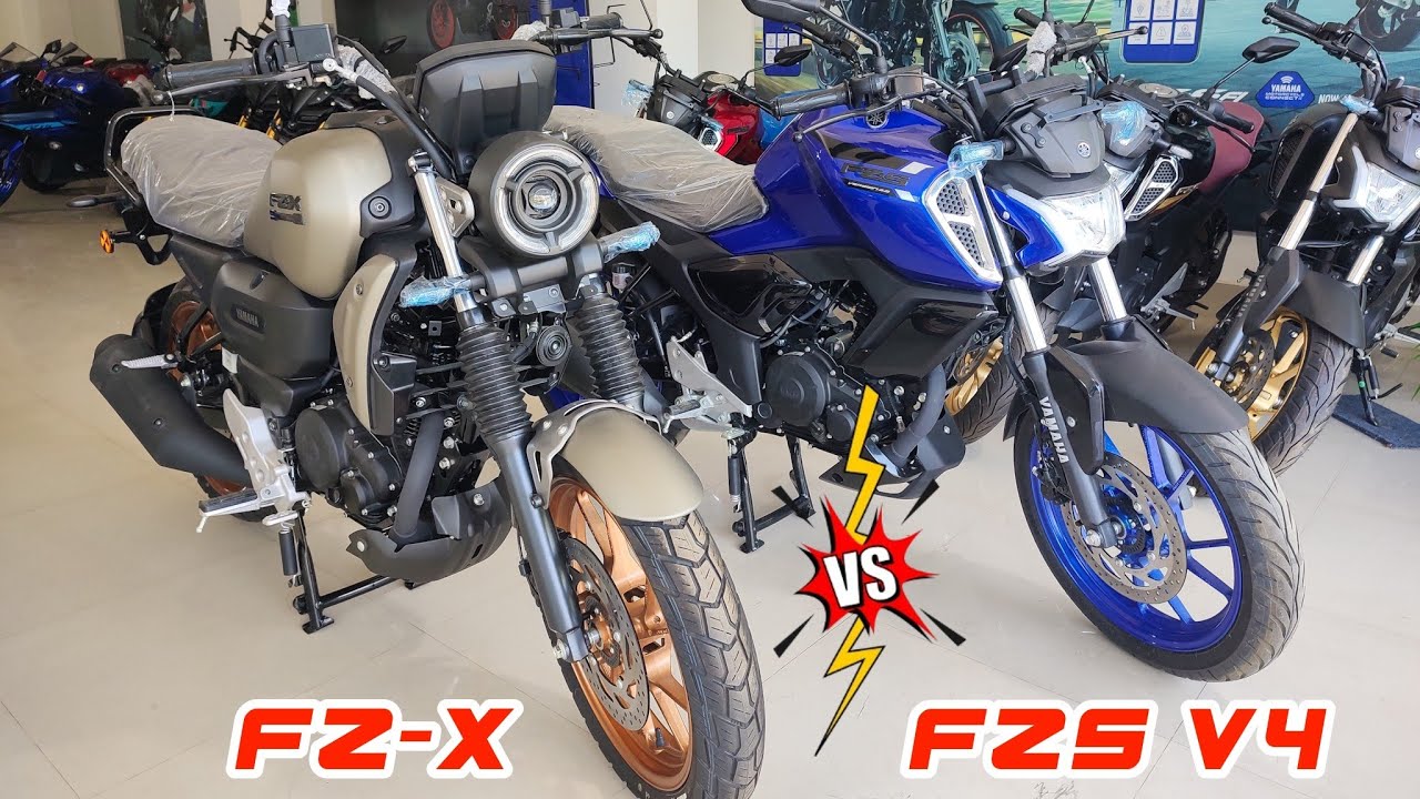 New Yamaha FZ-X Vs Yamaha FZS V4 Comparison Video | Which One is Better ...