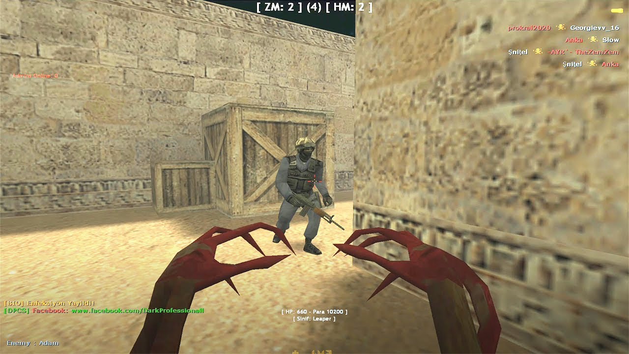 Counter-Strike: Zombie Biohazard Mod - de_dust on Dark Professional ...