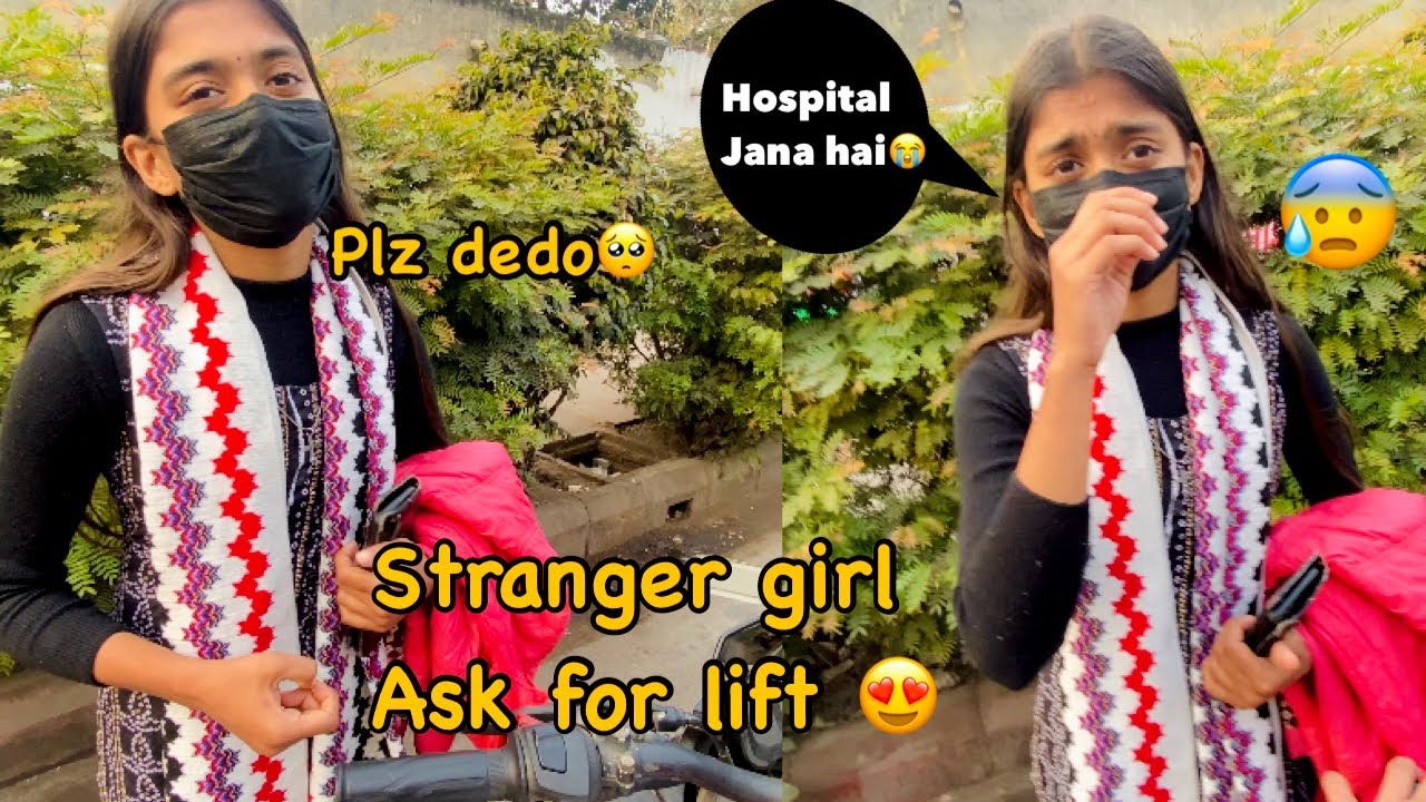 Helped A Stranger Girl On Road ️ She is Crying 😭 Asking For Lift💕 - YouTube