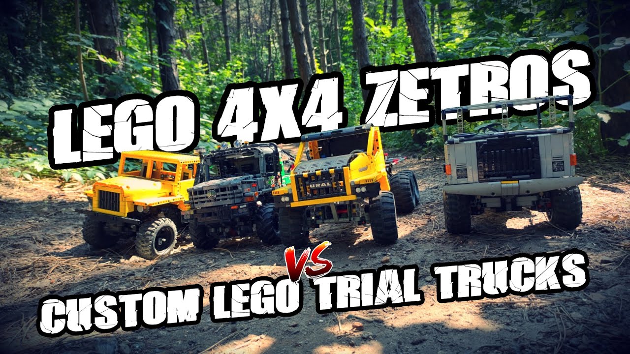 LEGO 42129 4x4 Zetros VS Custom LEGO Trial Trucks - YouTube