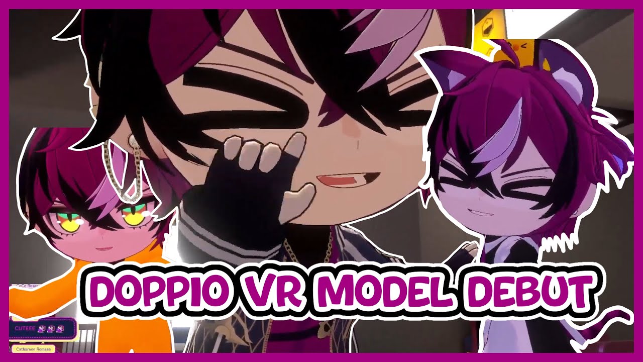Doppio VR chibi model debut is just so cute !! ⎯ Doppio Dropscythe ...