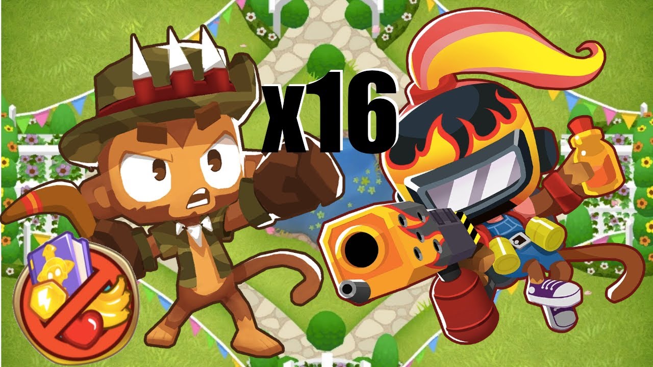 Quad Chimps with 16 Moab Press! - Bloons TD 6 - YouTube