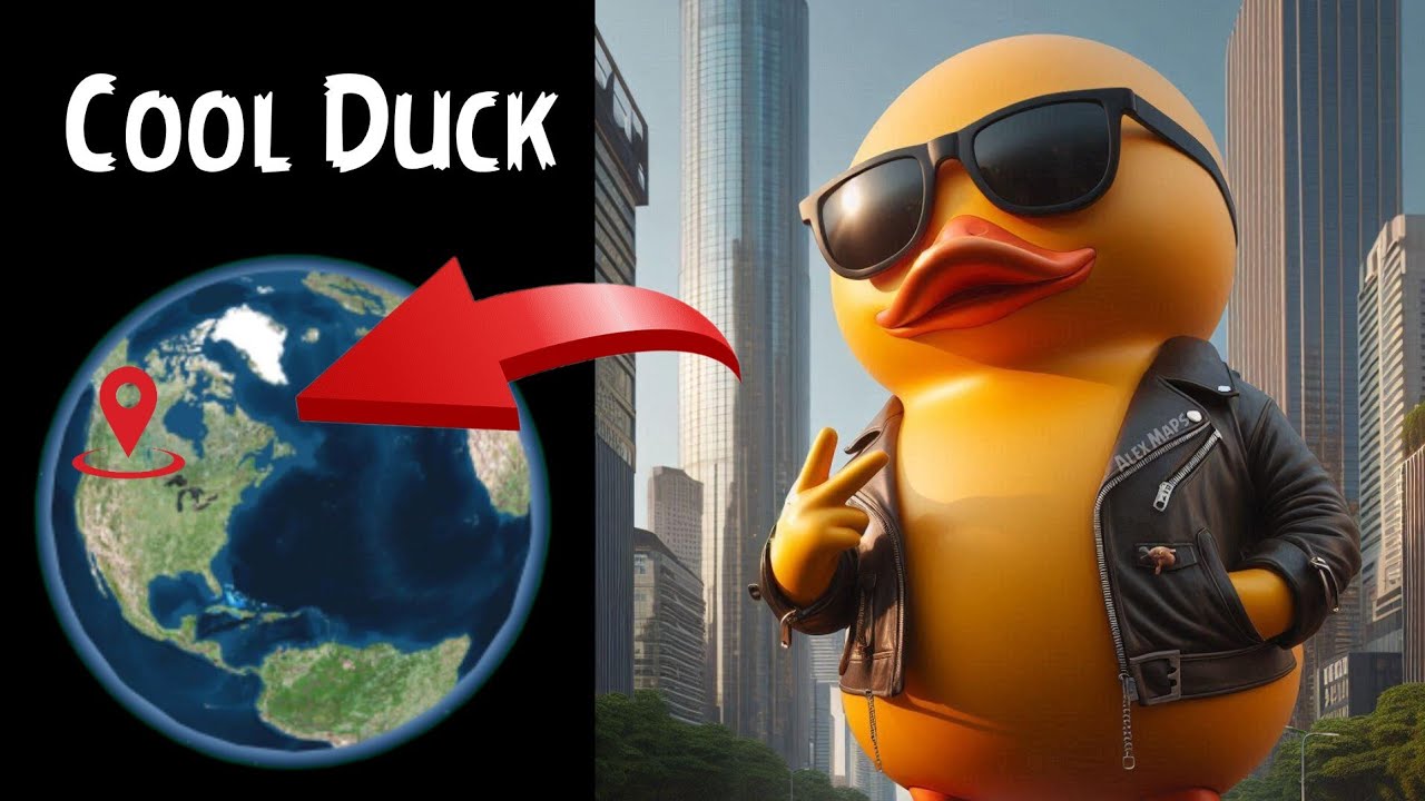 I FOUND THE COOL DUCK ON GOOGLE MAPS! - YouTube