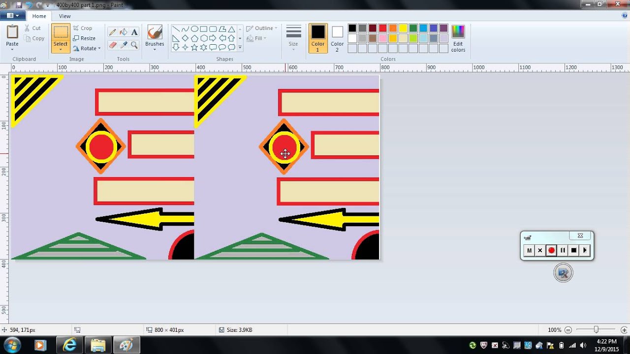 ms paint how to reflect - YouTube