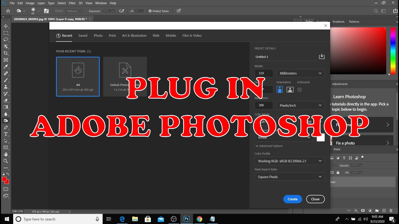 Plug In Adobe Photoshop 2020 - YouTube