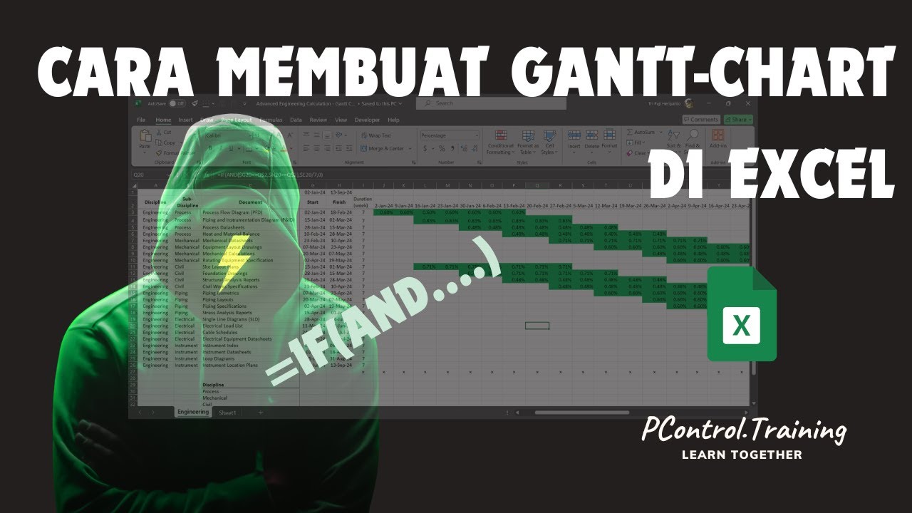 CARA MEMBUAT GANTT CHART PAKAI RUMUS EXCEL DENGAN MUDAH!! - YouTube