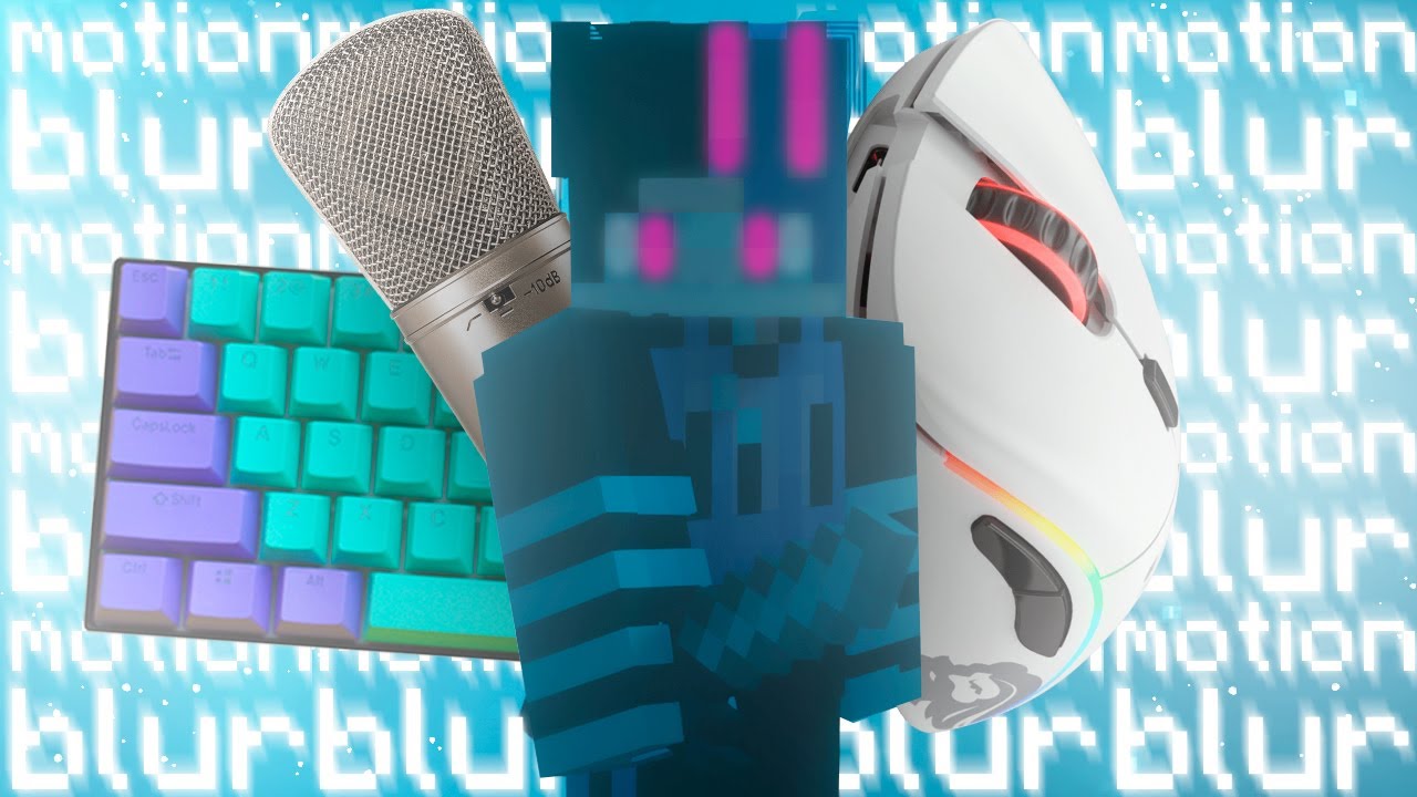 [motion blur] mechanical keyboard + mouse sounds asmr lofi music | hypixel bedwars - YouTube
