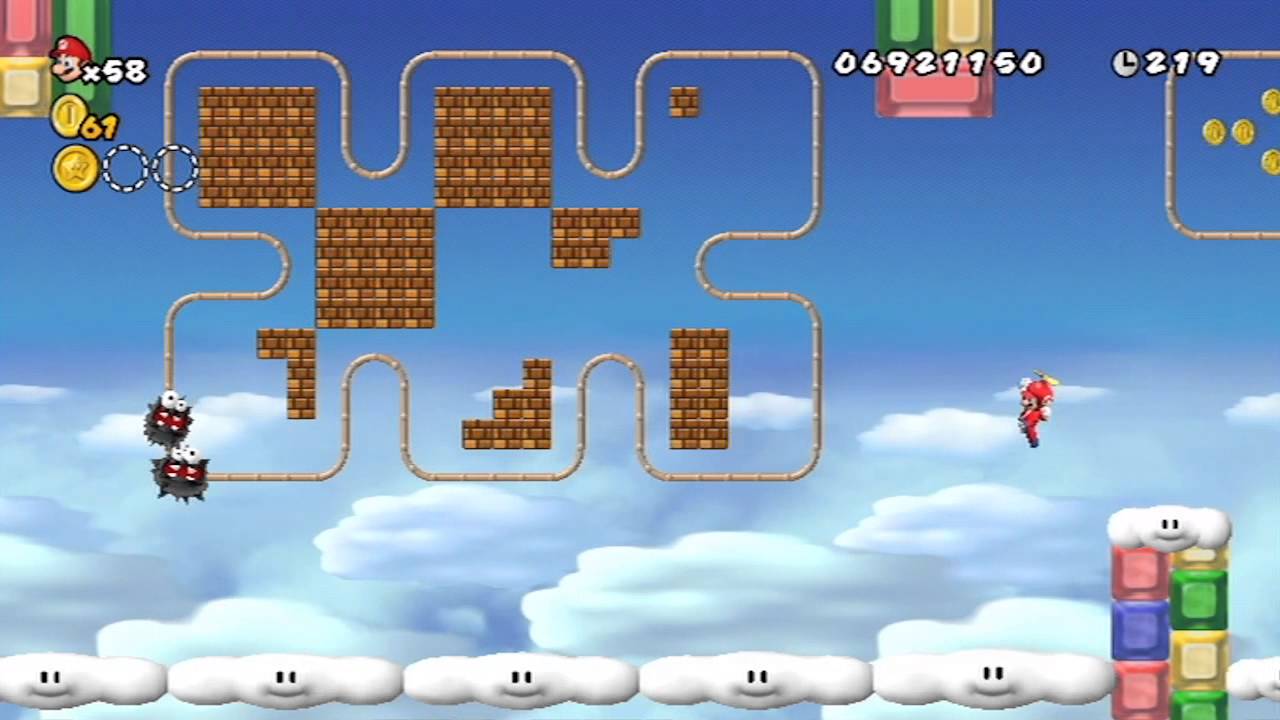 New Super Mario Bros. Wii (Wii) - World 9-8 Walkthrough (1-Player ...