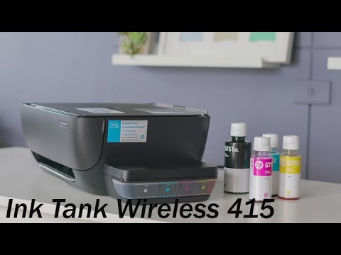 HP Ink Tank Wireless 415 All in One Printer - YouTube