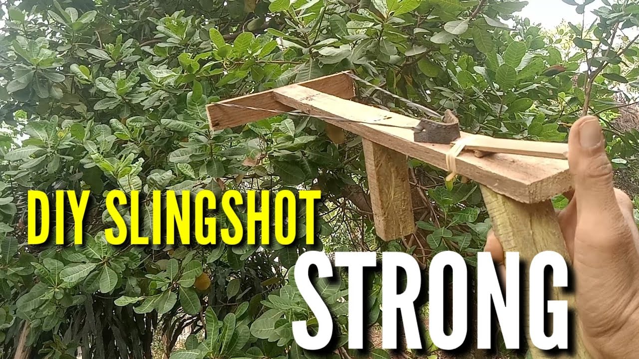 DIY EASY AND STRONG SLINGSHOT - YouTube