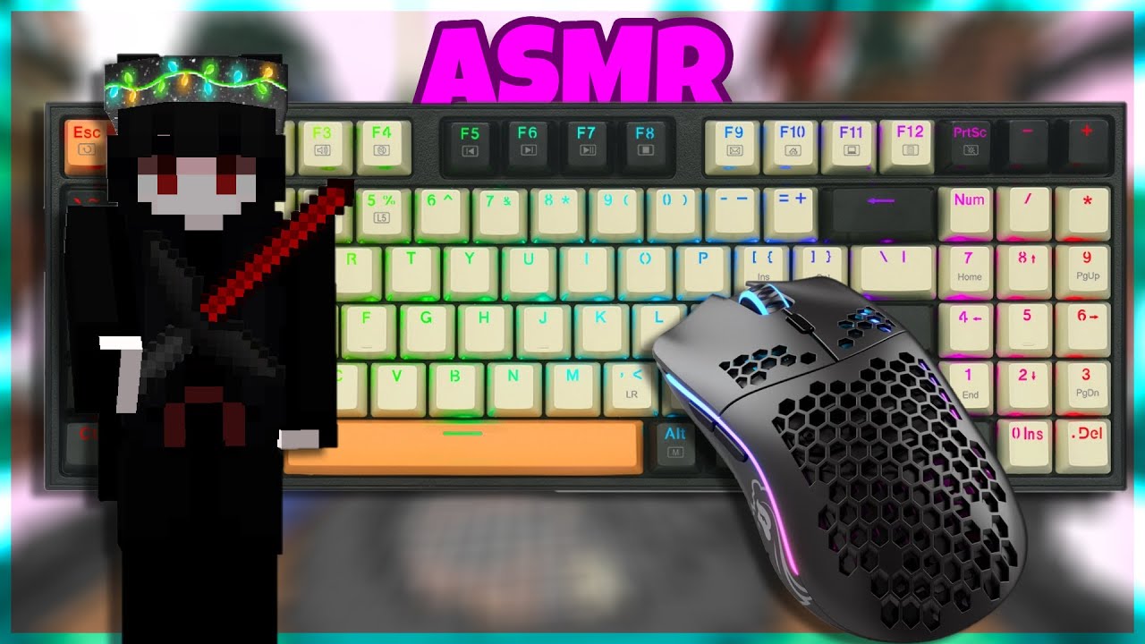 [SWEATY} Keyboard ASMR + Mouse Sounds | Hypixel Bedwars - YouTube