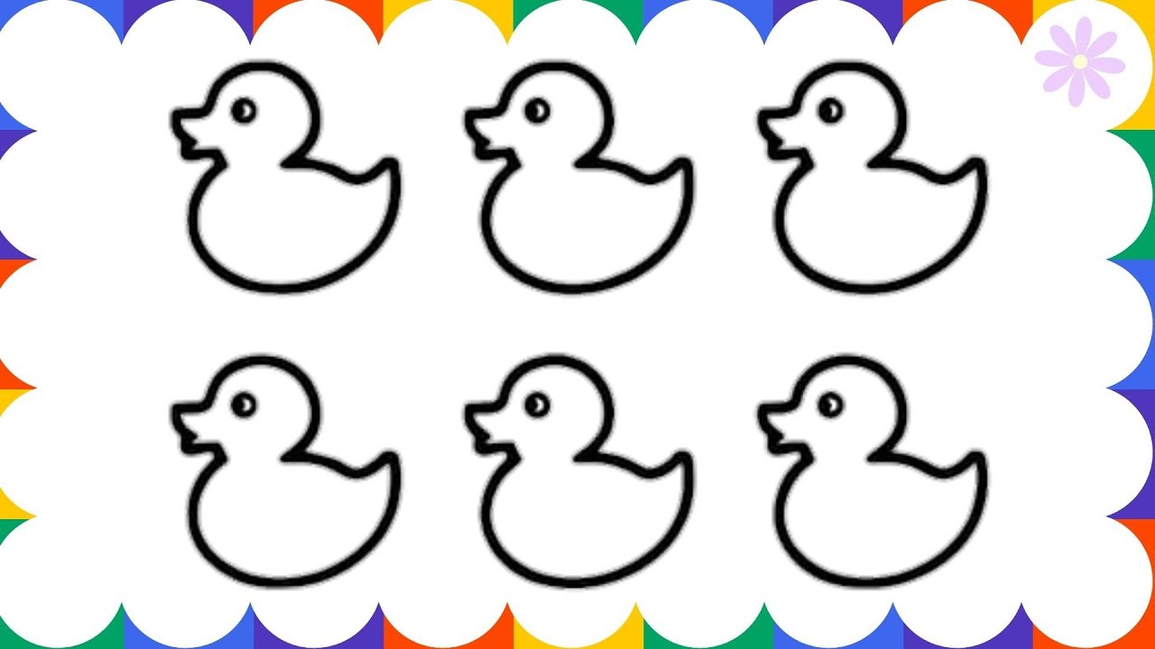 How to draw Duck Easy Drawing For Kids || Water colour Painting - YouTube