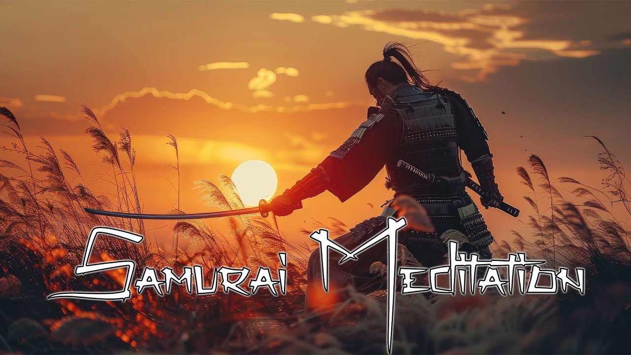 Samurai Meditation | Meditation Under Sunset | Japanese Samurai Zen ...