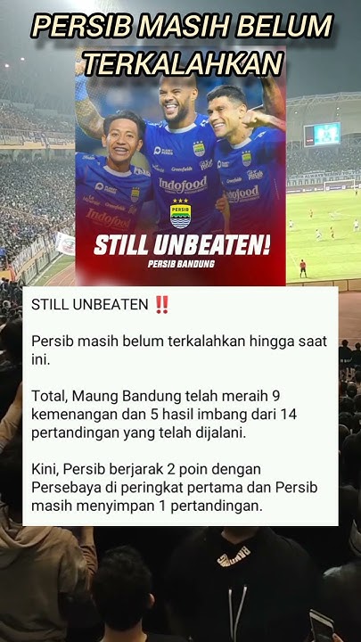Persib tak terkalahkan #persib #liga1 #ligaindonesia - YouTube