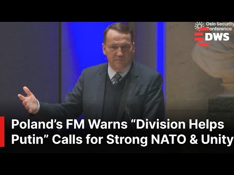 FULL SPEECH: Polish FM Warns “Division Helps Putin” Calls for Strong NATO, Transatlantic Unity |AC1E