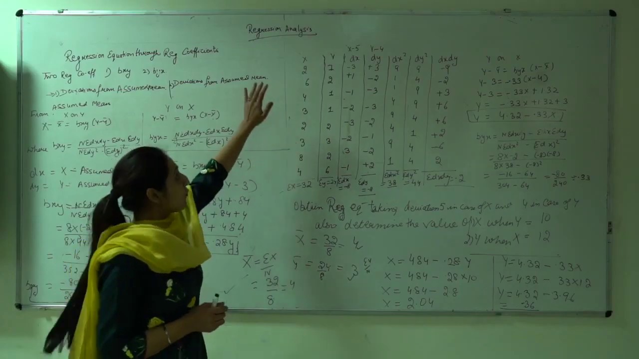 What Are Two Regression Coefficients | bxy and byx - Varleen Kaur - YouTube