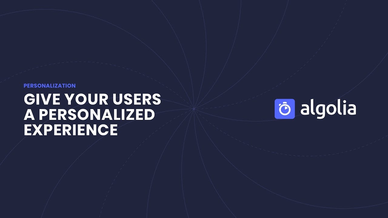 Algolia's Personalization Feature - YouTube