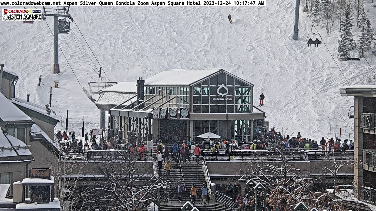 Aspen - Snowmass SKI Cams Webcam 12-24-23 - YouTube