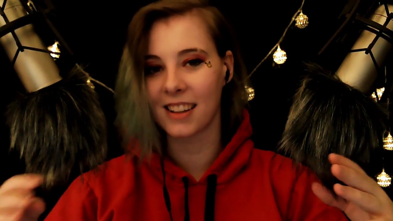 ASMR | whispered ramble with fluffy sounds and new mics - YouTube