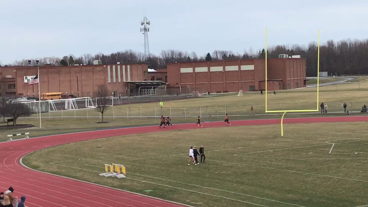 Hilton @ Rush Henrietta track meet - boys 200m - 4/2/19 - YouTube
