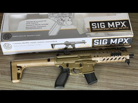Sig Sauer MPX .177 Cal. - Desert Tan by Airsoft gun india - YouTube