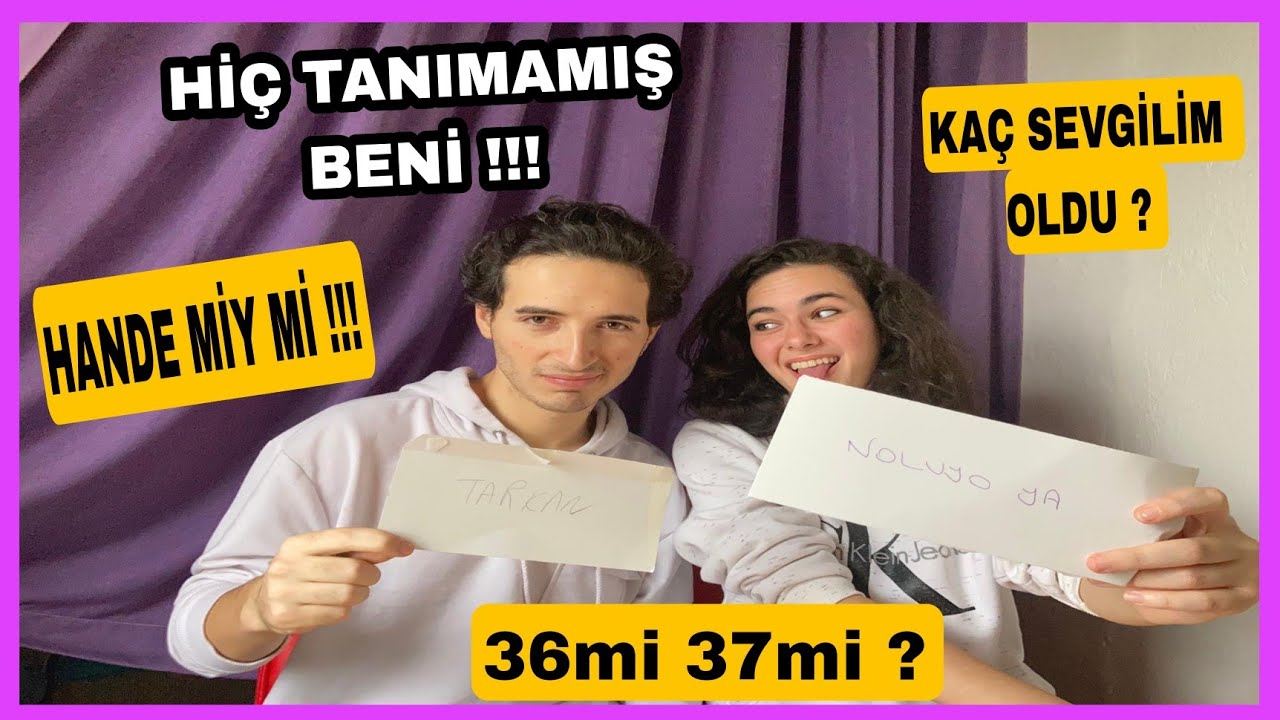 BİRBİRİMİZİ NE KADAR TANIYORUZ TESTİ /SEVGİLİ İLE CEZALI CHALLENGE ...