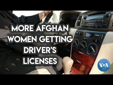 More Afghan Women Getting Driver's Licenses - YouTube