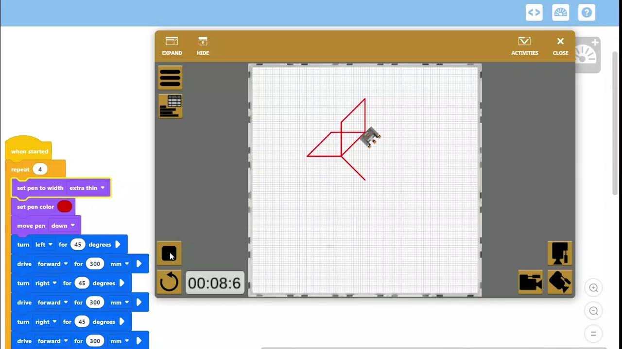 VEXcode VR Spiral Drawing Activity - YouTube
