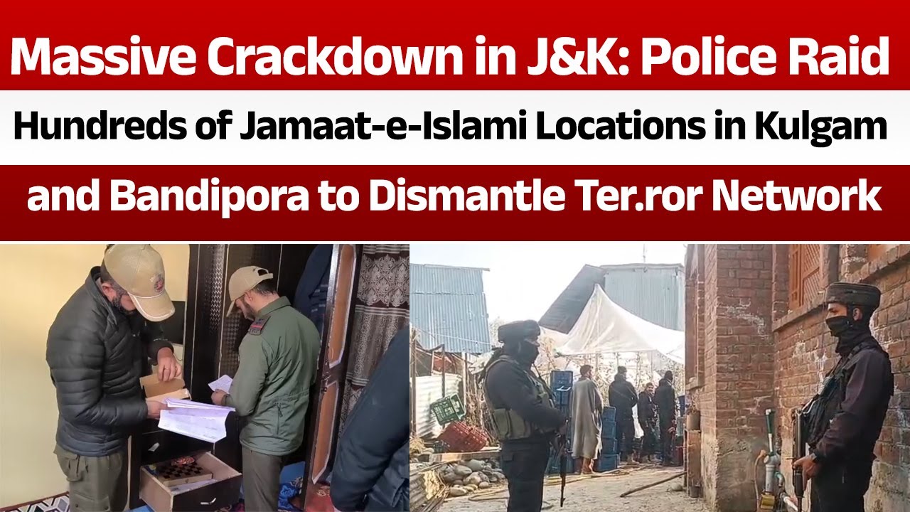 Massive Crackdown in J&K: Police Raid Hundreds of Jamaat-e-Islami ...