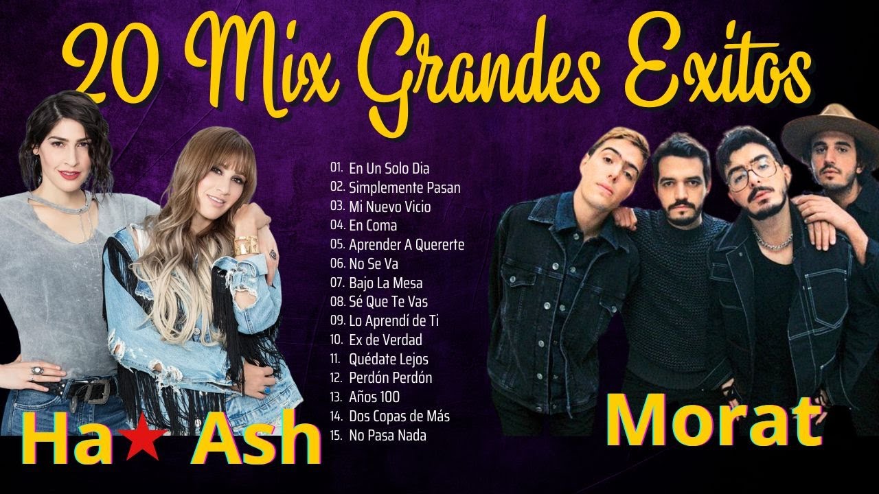 Ha Ash Mix Morat Éxitos Románticos ~ Lo Más Nuevo de Ha Ash 2024 y ...
