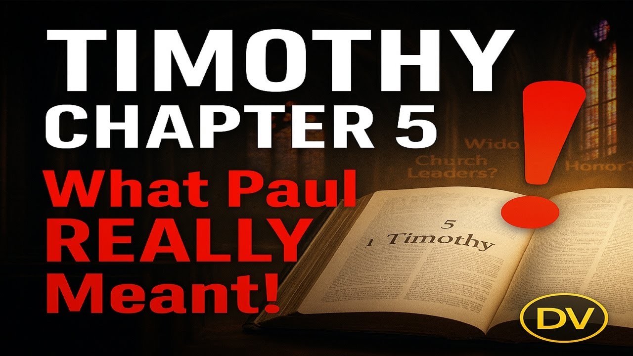 1 TIMOTHY CHAPTER 5 Will SHOCK You! What Paul Really Meant About Church ...