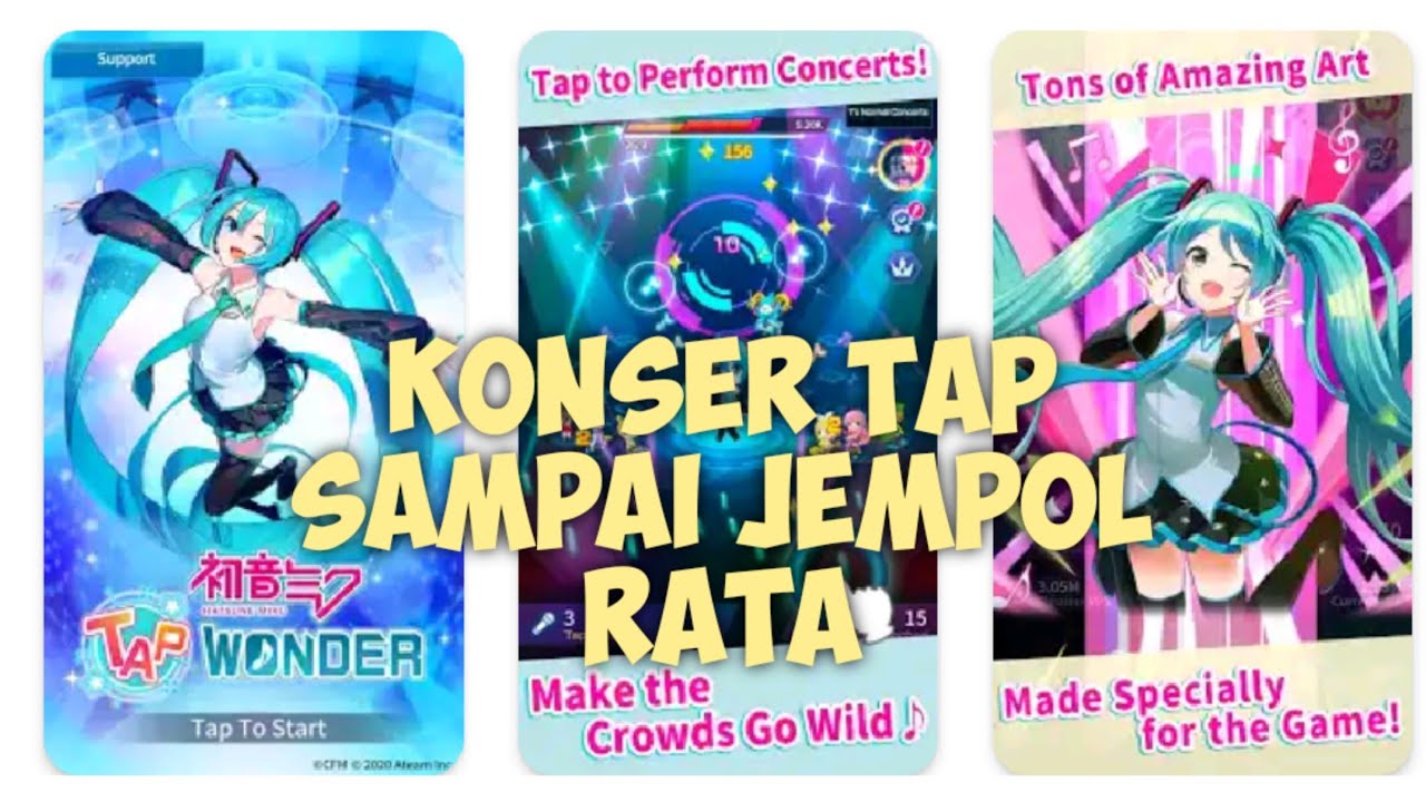 Hatsune Miku Wonder Tap Game Konser Miku Dengan Cara Tap Tap | Review ...
