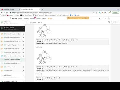 Lowest Common Ancestor of a Binary Tree | Leet Code 236 | Medium - YouTube