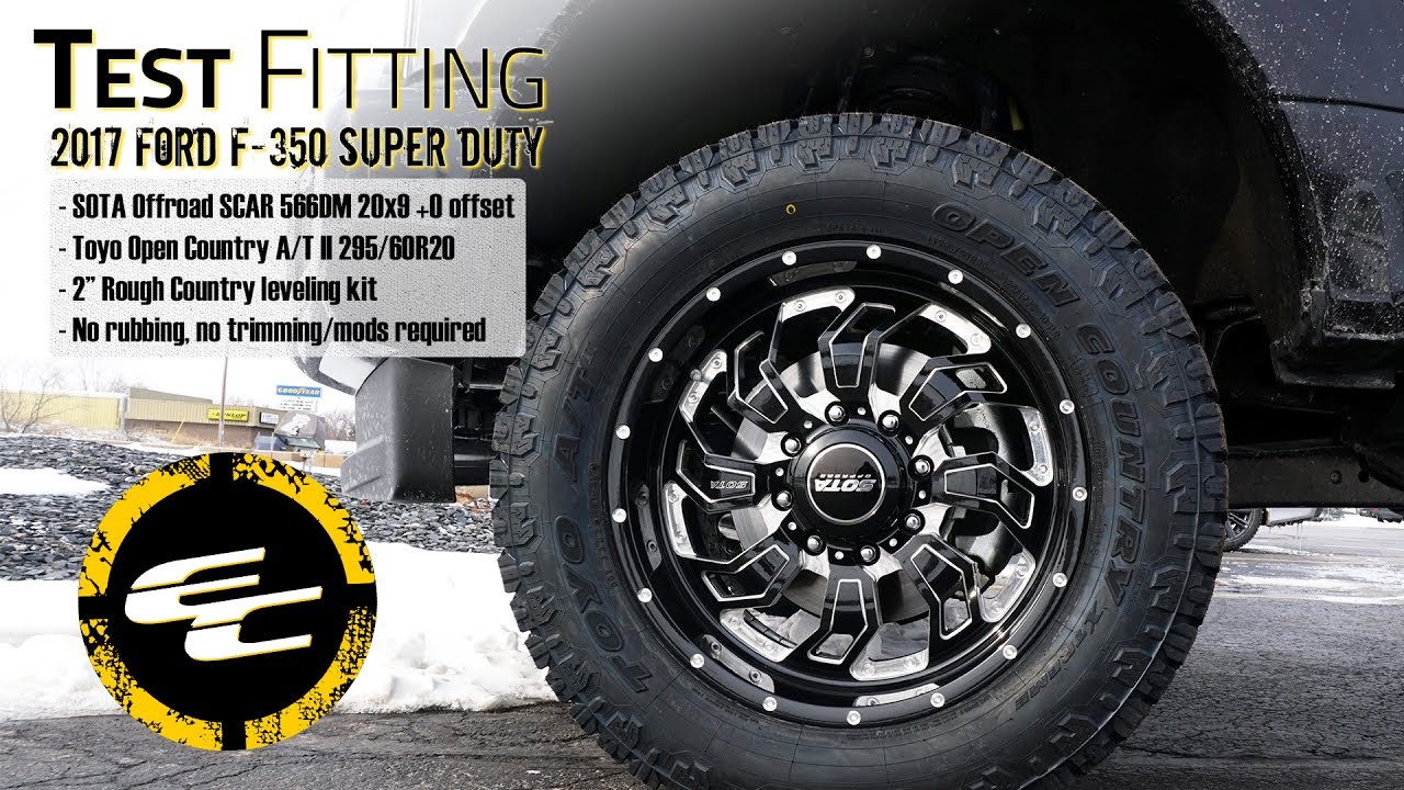Test Fitting - Leveled 2017 Ford F-350 w/ 20" SOTA Offroad SCARs & 33 ...