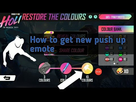 How to get new push up emote in holi event - YouTube