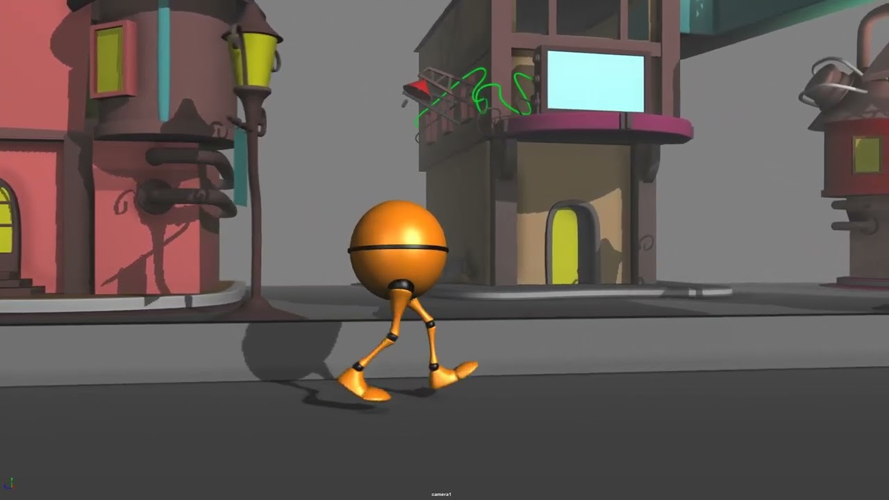 Walk animation (3D Animation) - YouTube