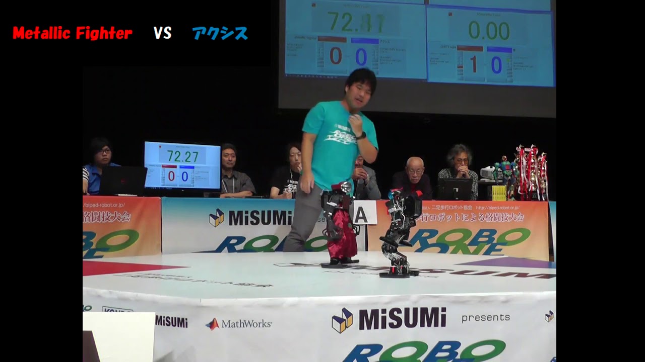 第15回ROBO-ONE Light 2回戦 Metallic Fighter vs アクシス - YouTube
