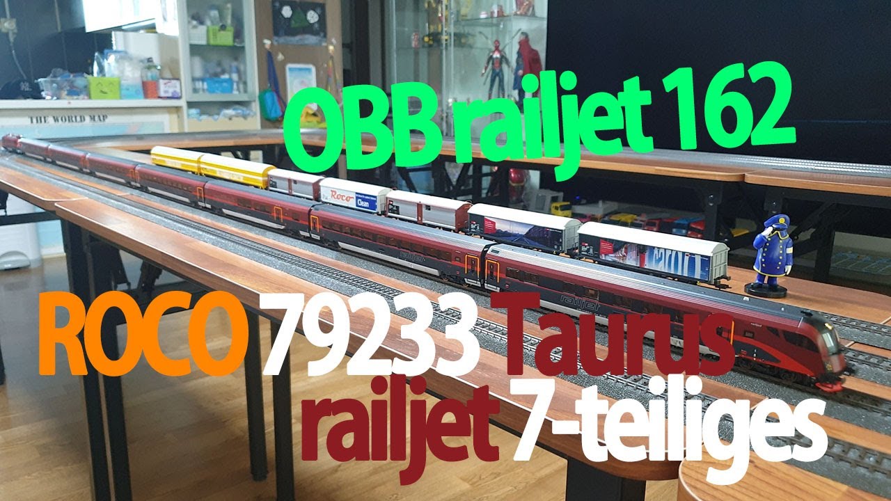 ROCO 79233 OBB taurus 1116 railjet 162. - YouTube