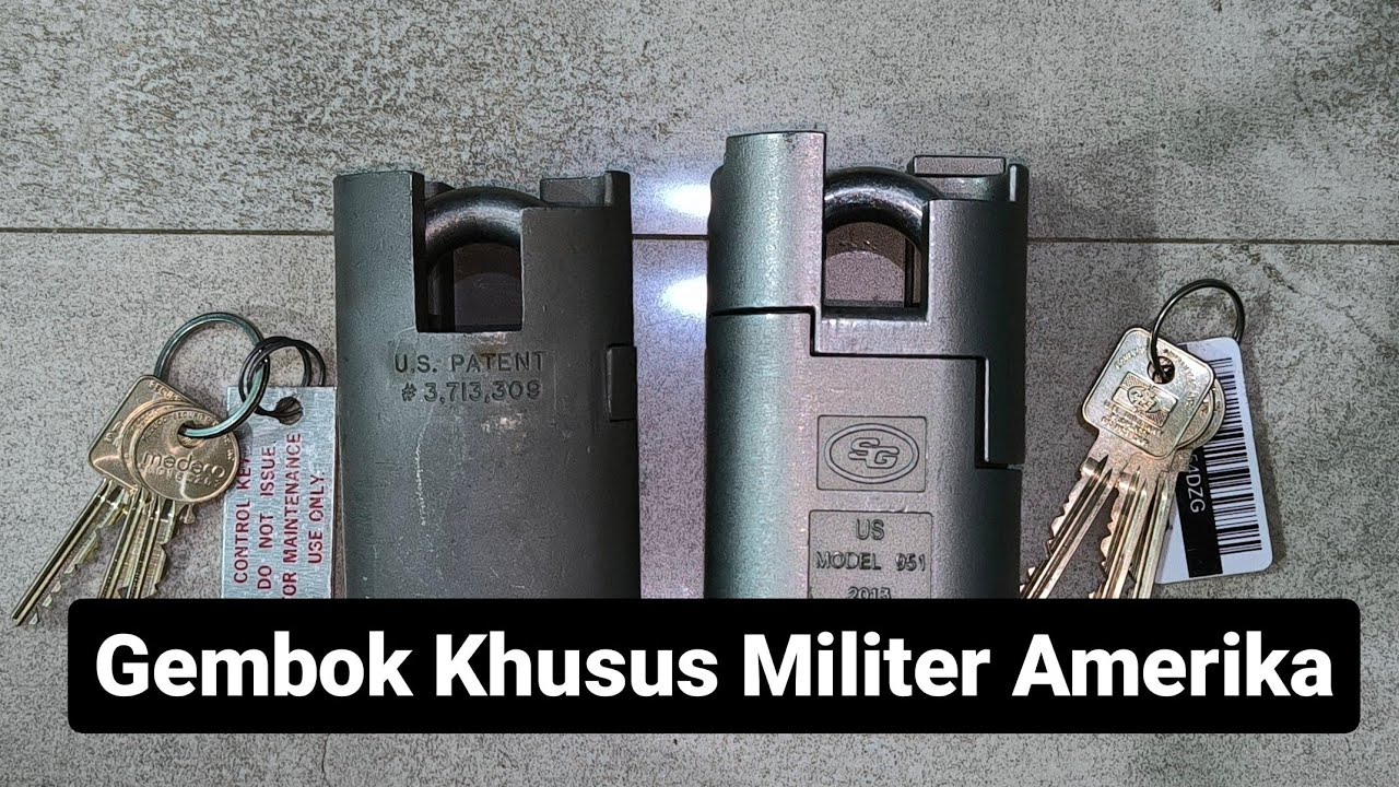 (Gembok Koleksi) Sargent And Greenleaf Padlock model 831 and 951 - YouTube