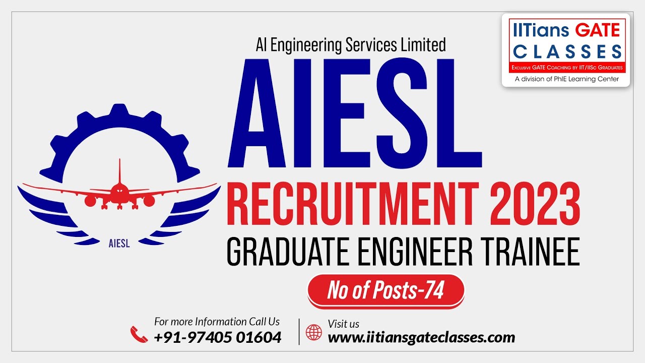 Graduate Engineer Trainee Job | AIESL | Job in Aviation with GATE Score ...