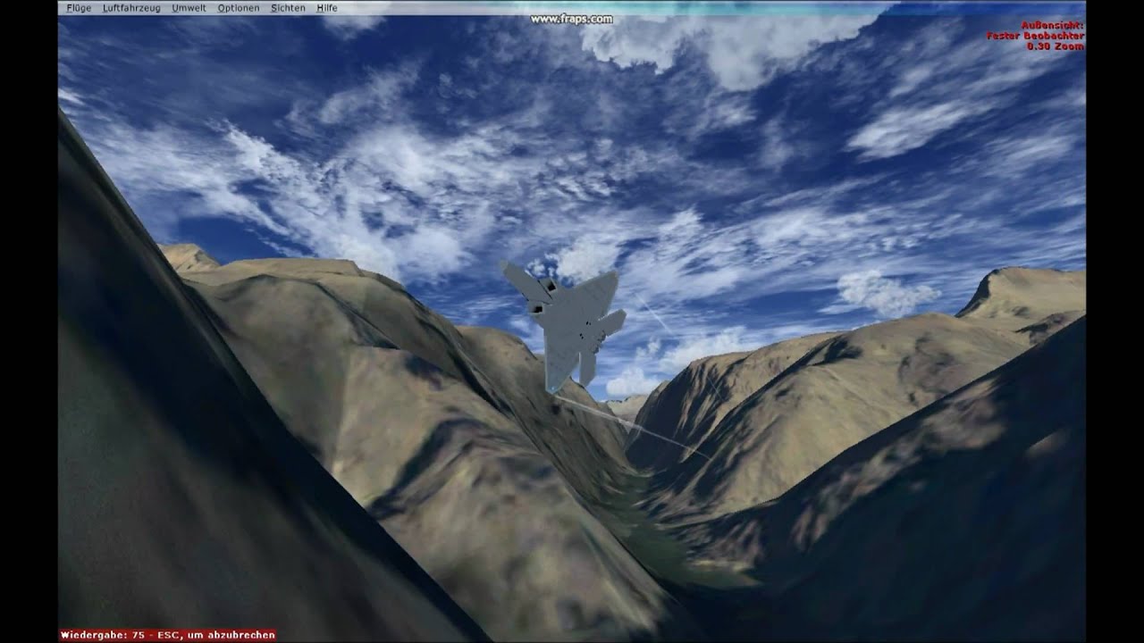 FSX F-22 Raptor - YouTube