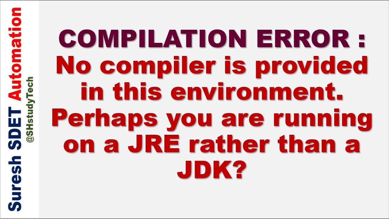No Compiler Is Provided In This Environment Perhaps You Are Running On