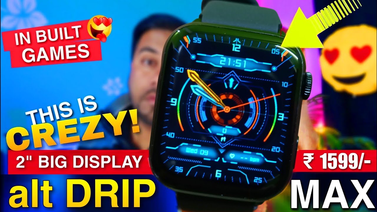 2" *BIG Display* 😱 alt Drip MAX Smartwatch Unboxing & Review 🔥 - YouTube