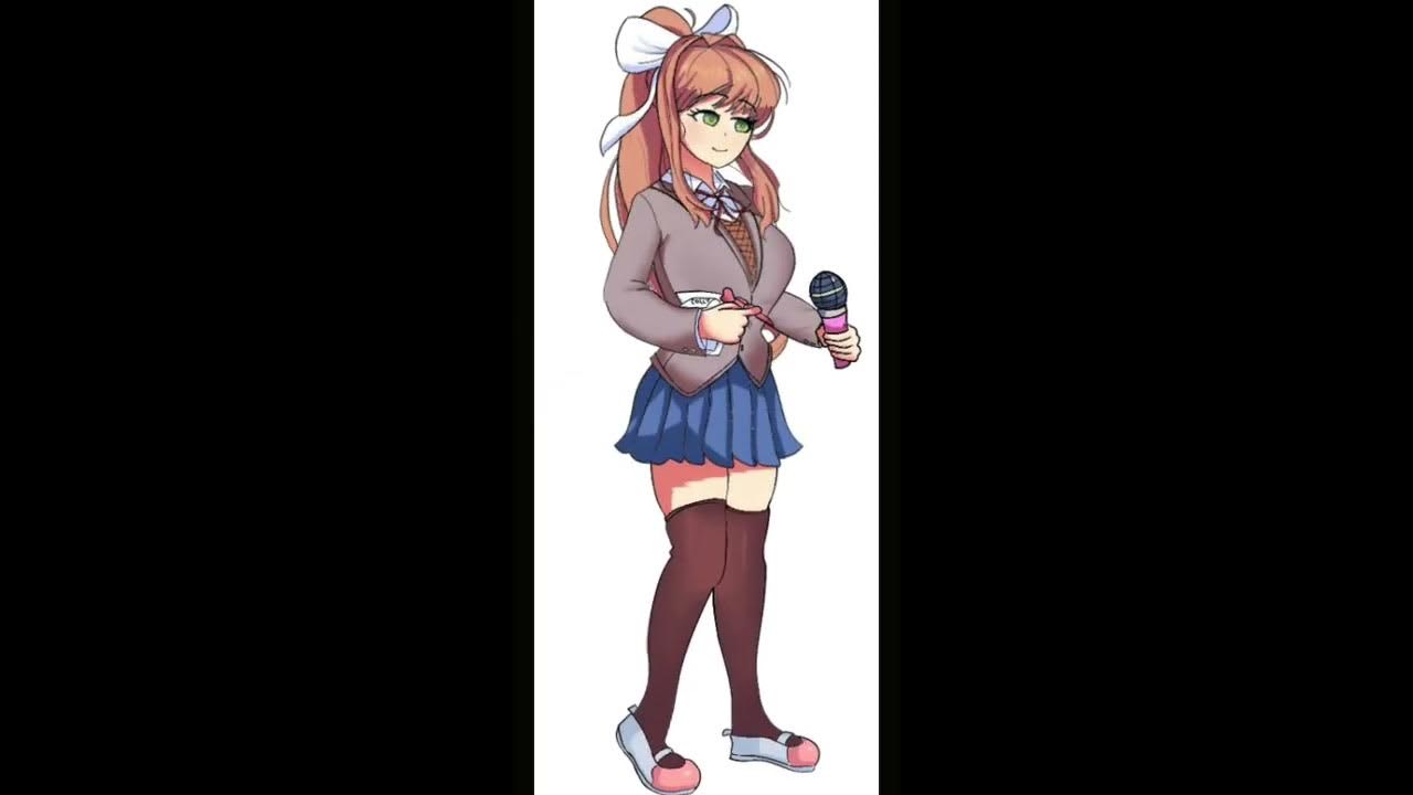 Fnf Monika Hd Chromatic Scale Youtube