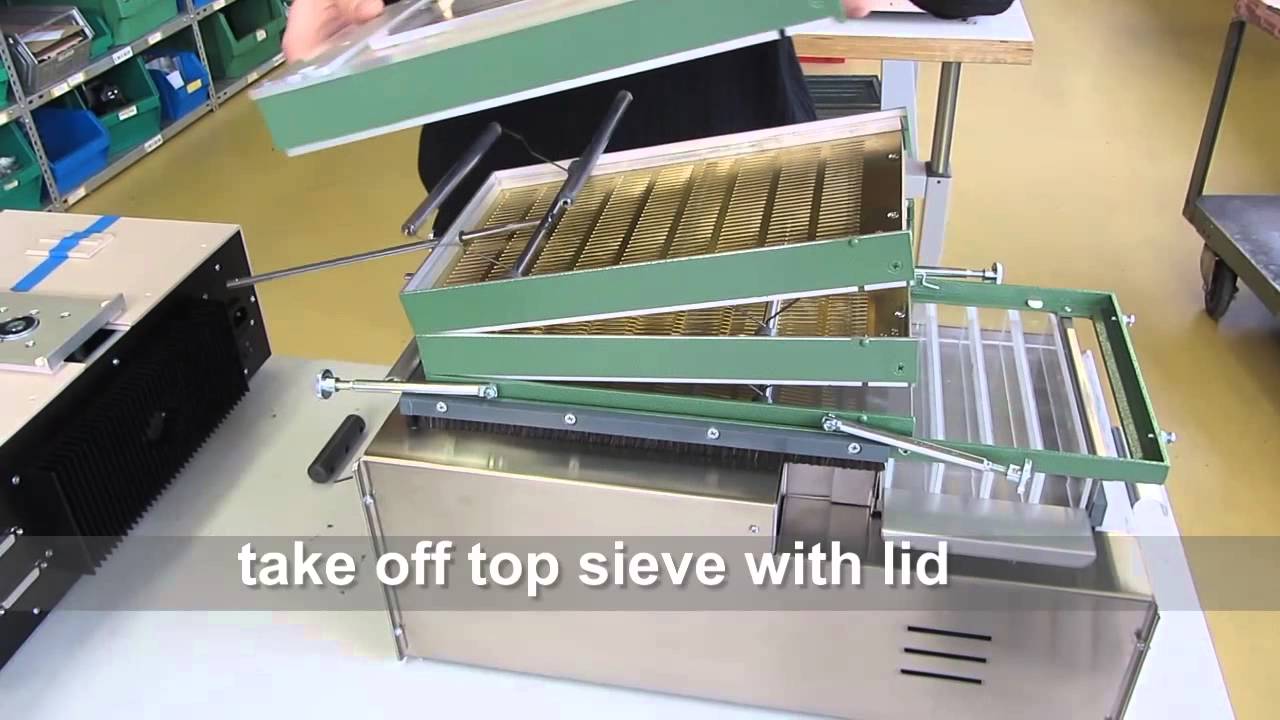 Sortimat - how to disassemble the sieve stack - Zerlegen des ...