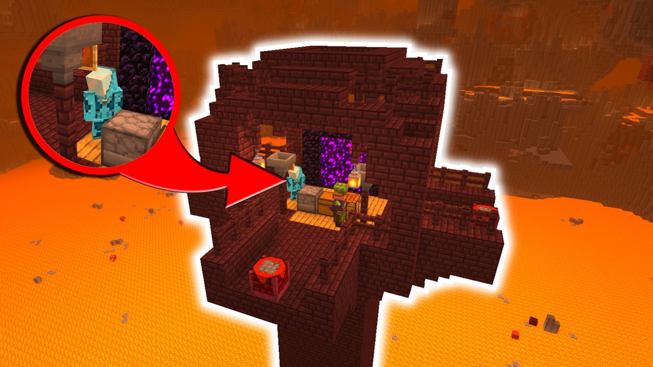 Starting a CUSTOM Minecraft NETHER FORTRESS - YouTube