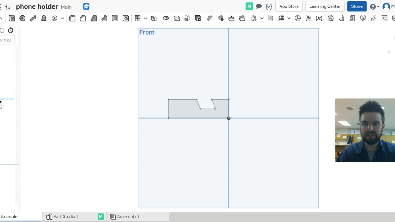OnShape Intro: Phone Holder - YouTube