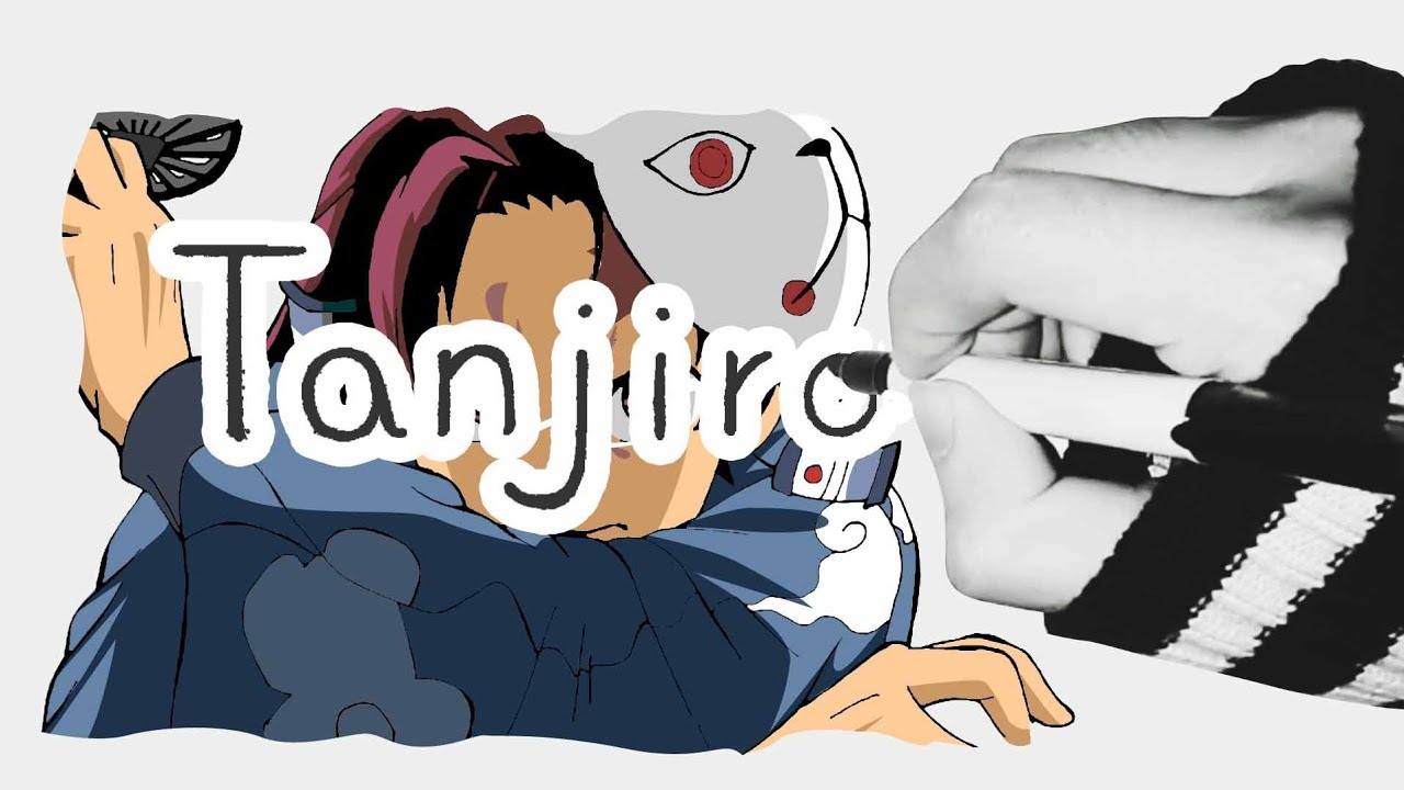 How to draw anime for begginers From the word Tanjiro to drawing ...