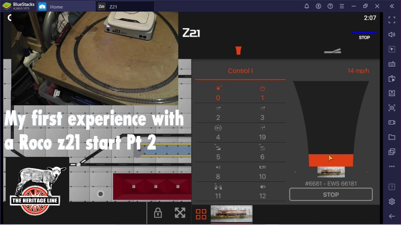 My first experience with a Roco z21 start Pt 2, Running z21 app on a PC ...